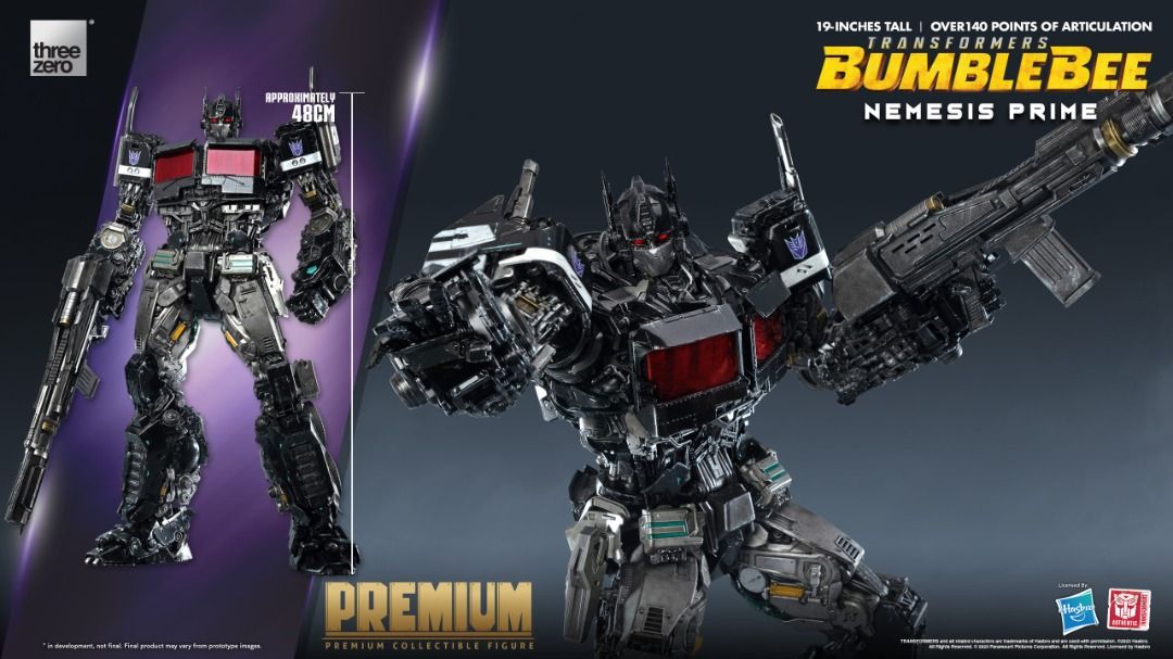 (READY STOCK) ThreeZero - Premium Nemesis Prime - Optimus Prime - Transformers Bumblebee - 48CM ...