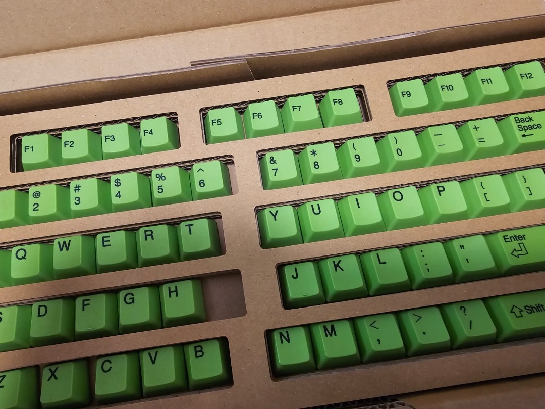 Dye-Sublimation Keycap (Green) US Layout for HHKB Topre Realforce ...
