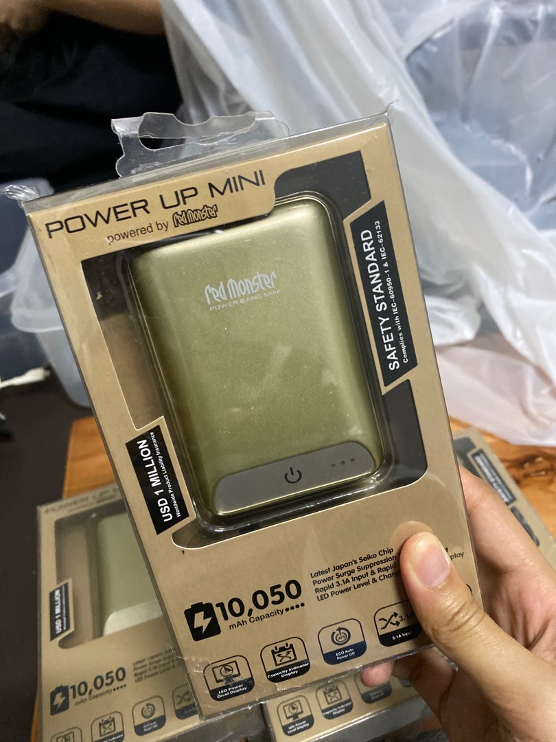 Red monster portable power bank 10,050mAh, Mobile Phones & Gadgets ...
