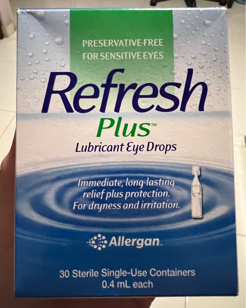 Refresh Plus Eyedrop, Beauty & Personal Care, Vision Care on Carousell