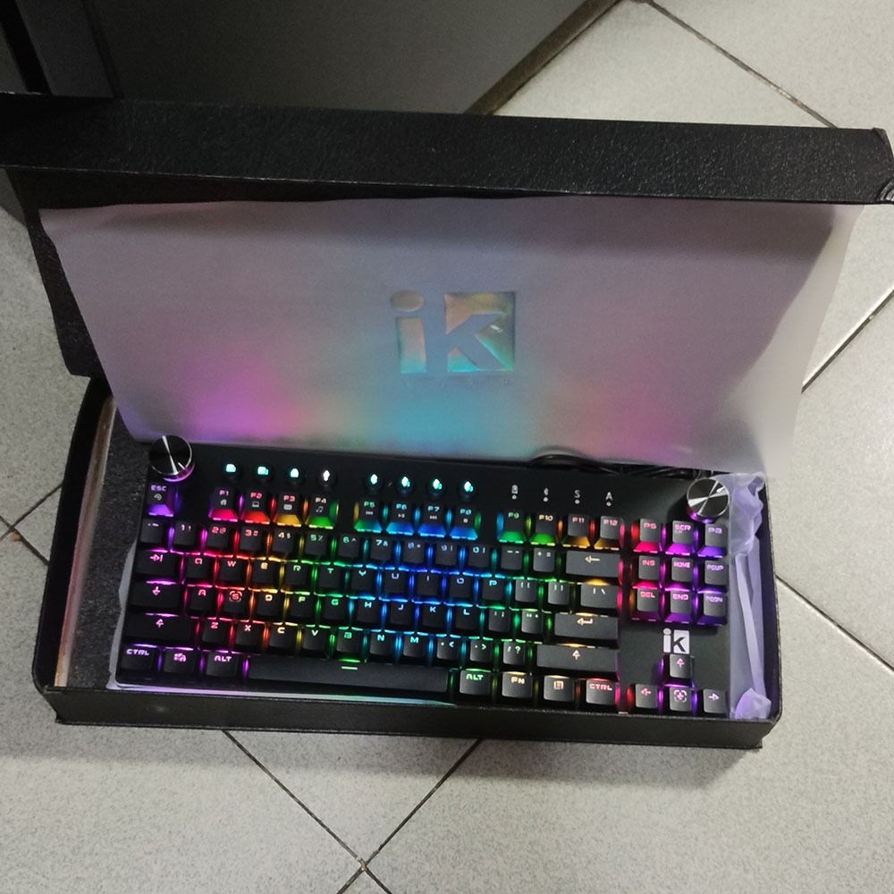 RGB Wireless Mechanical Gaming Keyboard 2.4 Bluetooth Wireless Keyboard Compact Wireless RGB ...