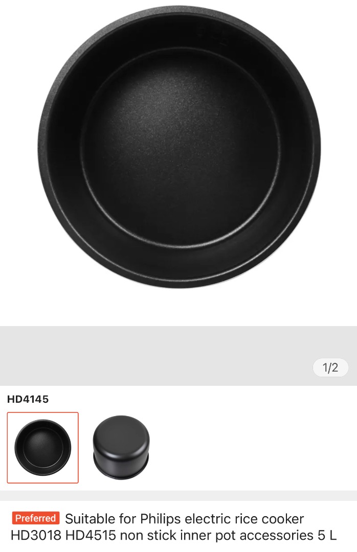 Rice cooker pot for Philips HD3018 HD4515 5Liters on Carousell