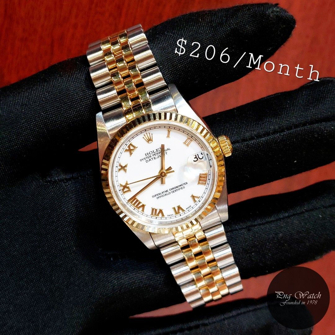 Rolex 31mm 78273 2 Tone Datejust (Grab & Go), Luxury, Watches on Carousell