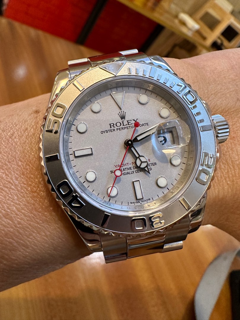 Rolex yachtmaster Platinum, Luxury, Watches on Carousell