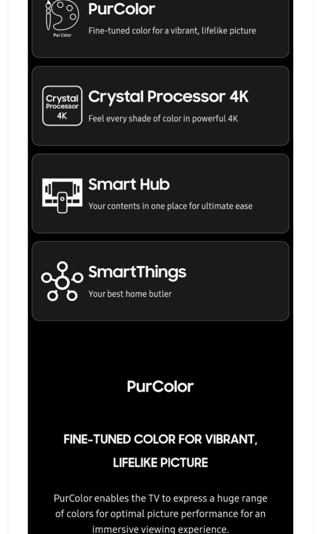 Samsung CU7000 50-inch Crystal UHD 4K Smart TV (2023), TV & Home ...