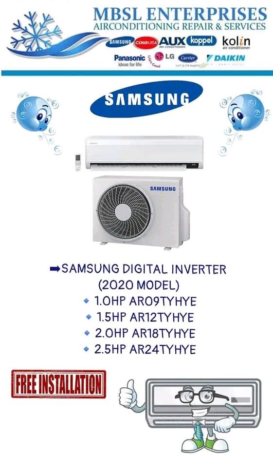 Samsung split type inverter Aircon with free installation brand new ...
