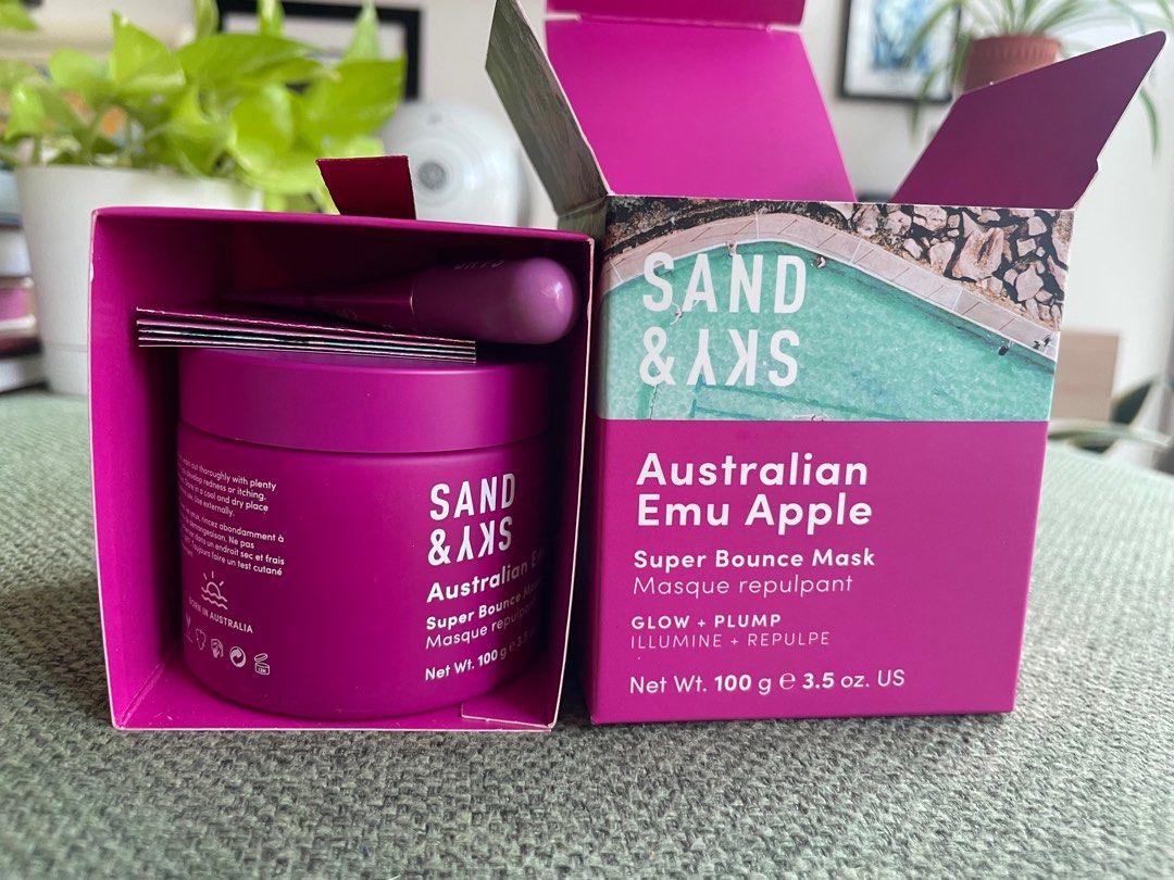 Sand & Sky Australian Emu Apple Super Bounce Mask, Beauty & Personal ...