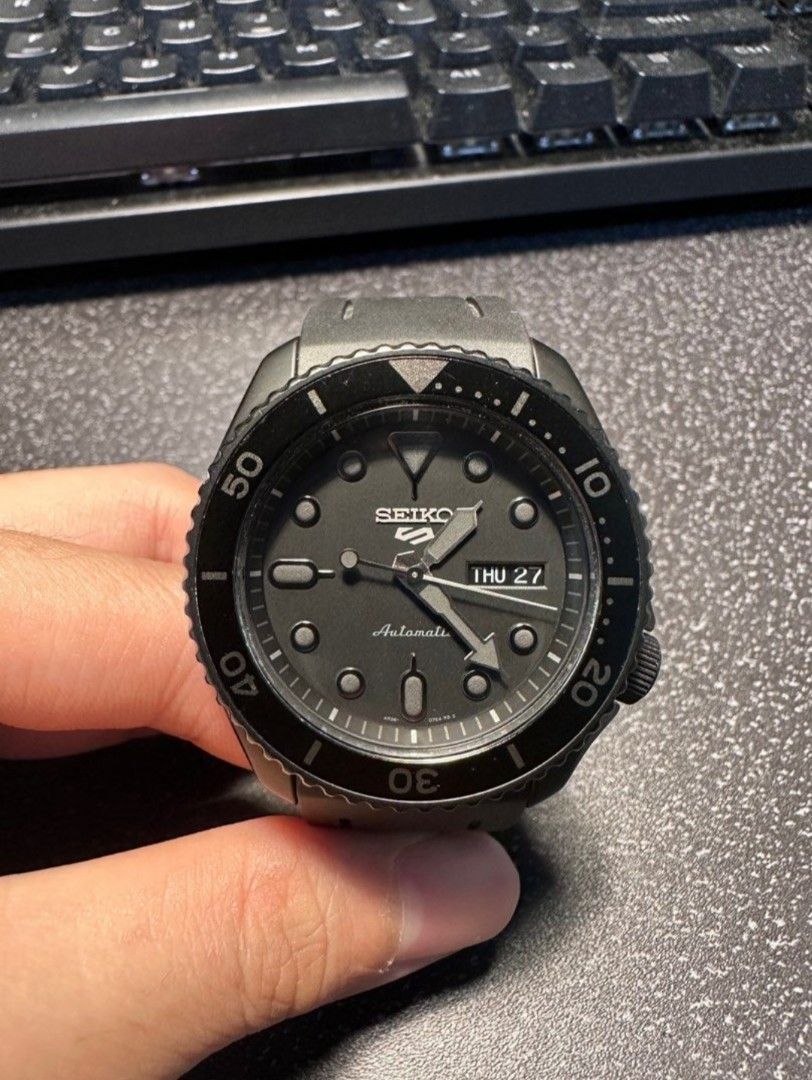 Seiko 5 Sports Stealth Black SRPD79K1, Men's Fashion, Watches ...