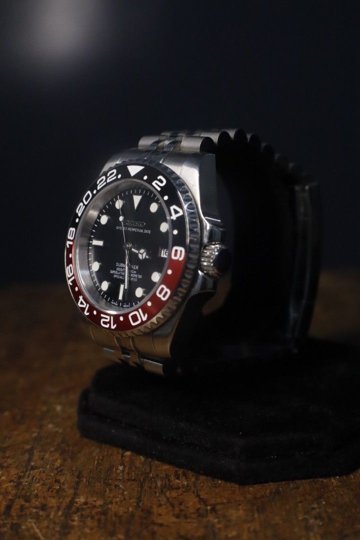 Seiko Mod Submariner Coke Jubilee Strap, Luxury, Watches on Carousell
