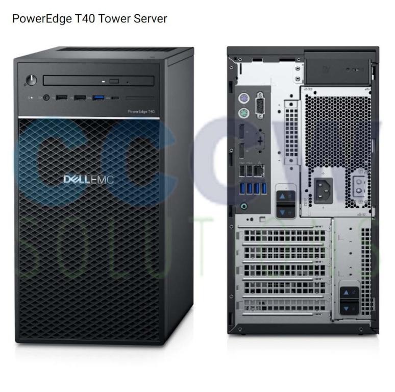 Server - Dell PowerEdge T40 Tower Server Intel Xeon E-2224G 3.5GHz, 8M ...