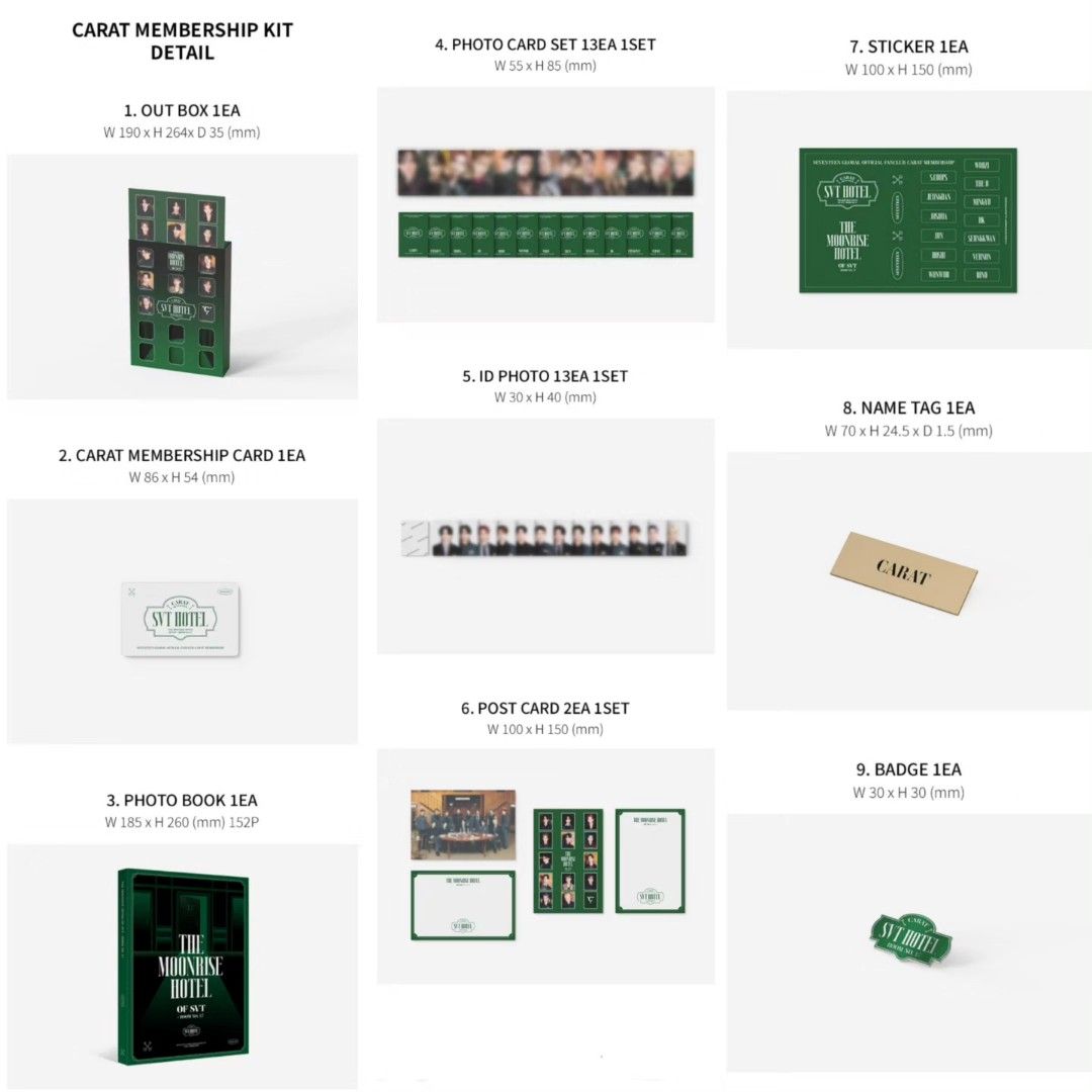 SEVENTEEN CARAT OFFICIAL MEMBERSHIP, Hobbies & Toys, Collectibles ...