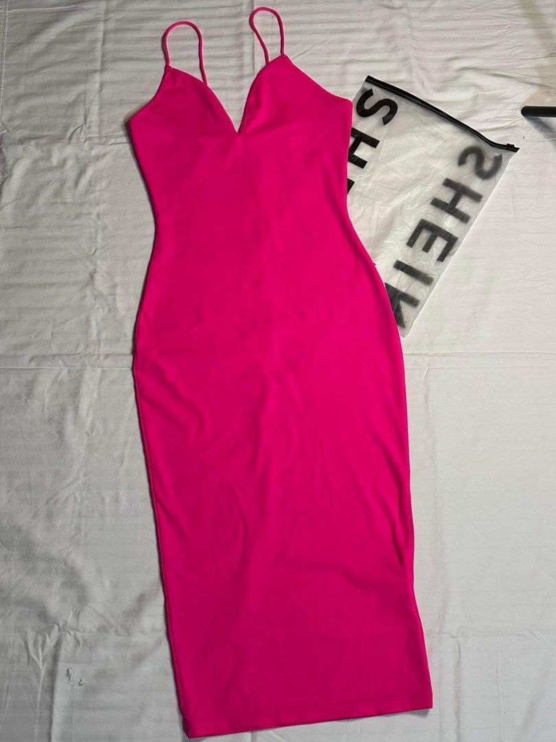 Shein pink dress on Carousell
