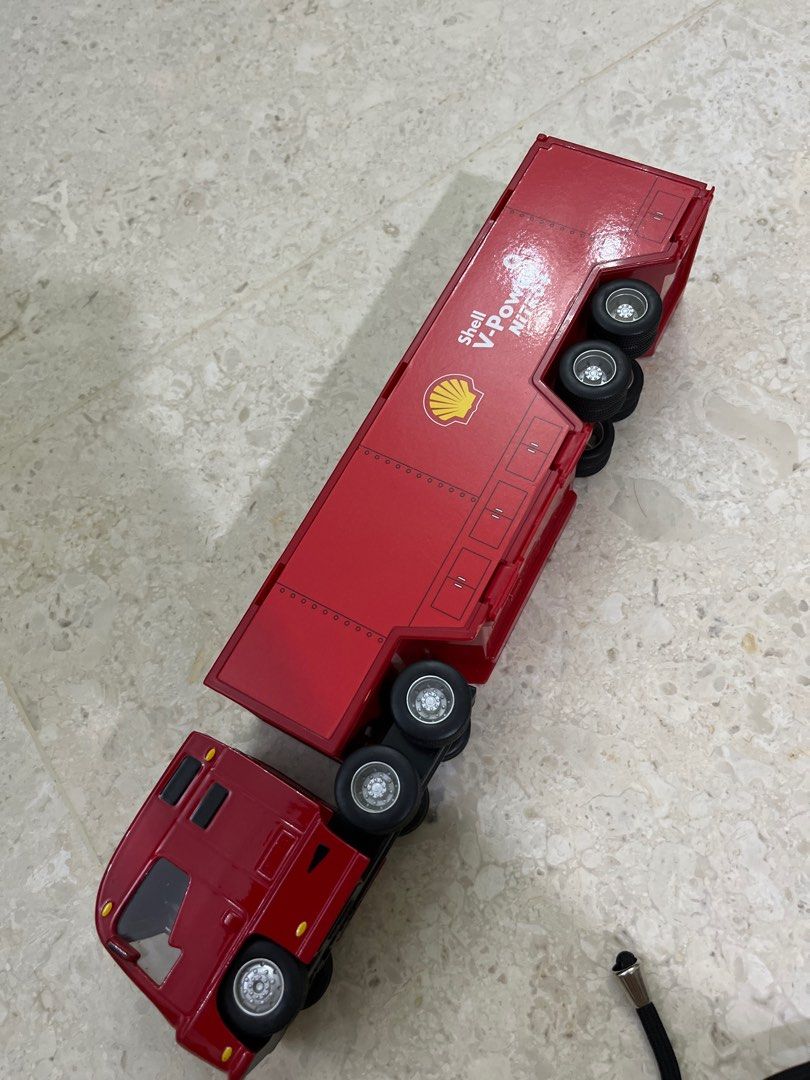 Shell V-power X Ferrari passion series red hauler truck, Hobbies & Toys ...