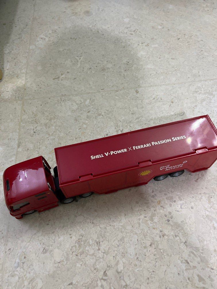 Shell V-power X Ferrari passion series red hauler truck, Hobbies & Toys ...