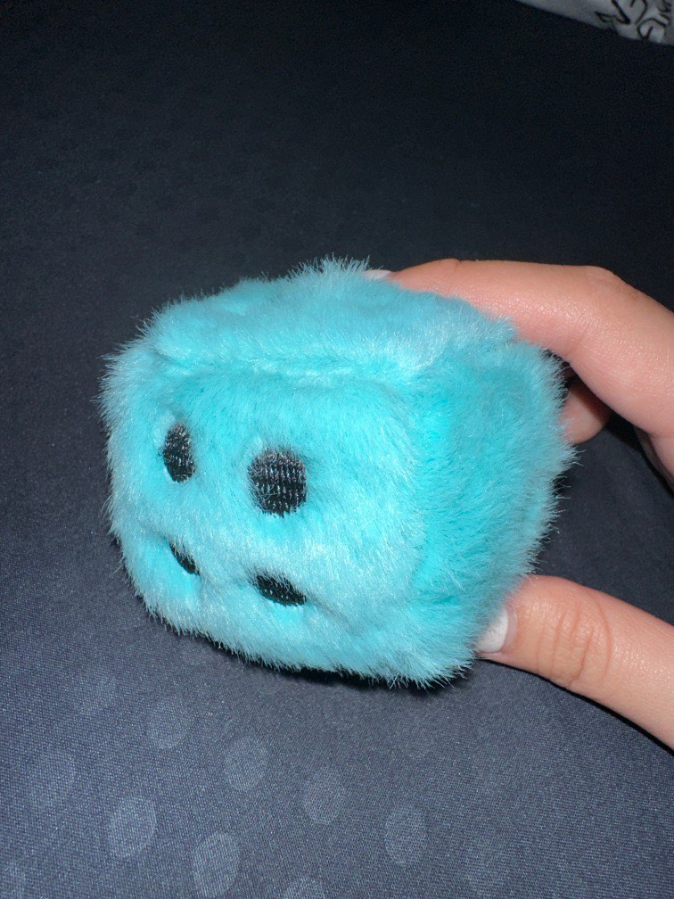 SHINee Pearl Aqua Furry Dice, Hobbies & Toys, Memorabilia ...