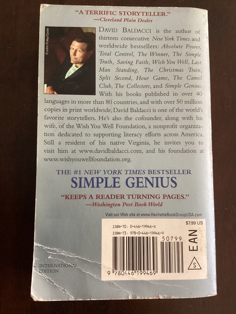 Simple Genius by David Baldacci on Carousell