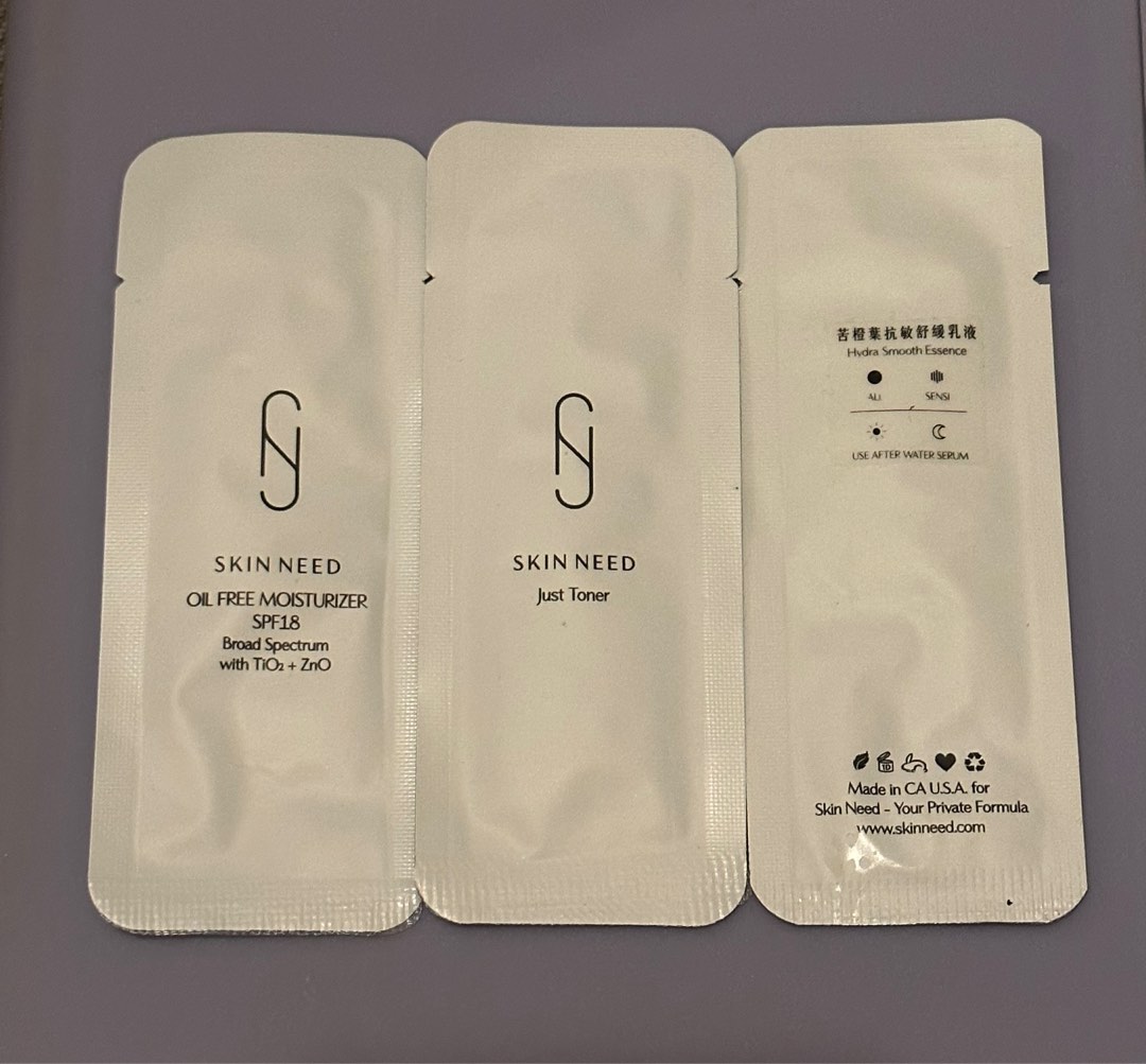 Skin Need sample 3ml*3, 美容＆化妝品, 健康及美容 - 皮膚護理, 面部 - 面部護理 - Carousell