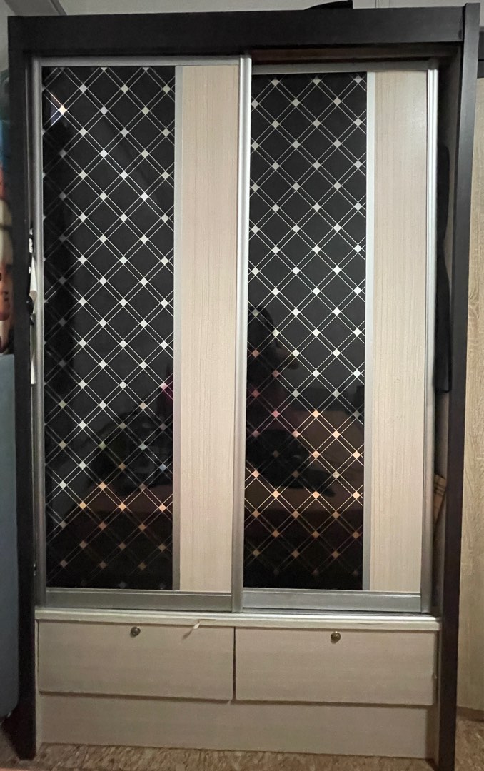 Sliding Door Wardrobe Cabinet, Furniture & Home Living, Furniture ...