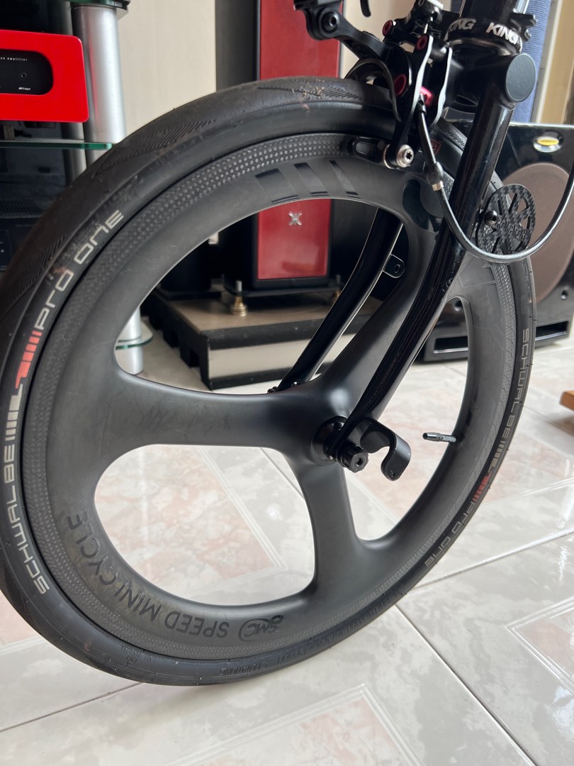SMC Tri Spoke Wheelset 7 Speed Brompton, Sports Equipment, Bicycles ...