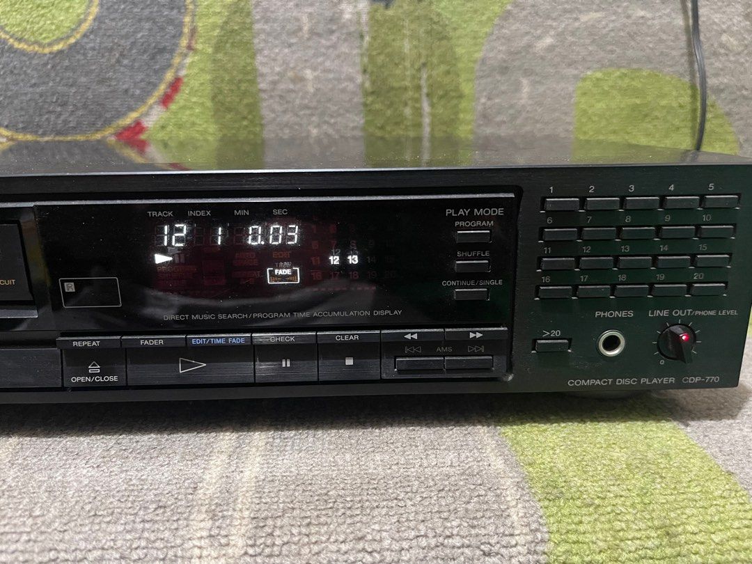 Sony vintage cd deck player servo stabilizer circuit CDP-770 made in ...