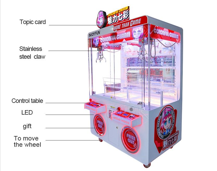 Stacker Vending Game Plush Toy Doll Grabber Mini Claw Crane Machine For ...