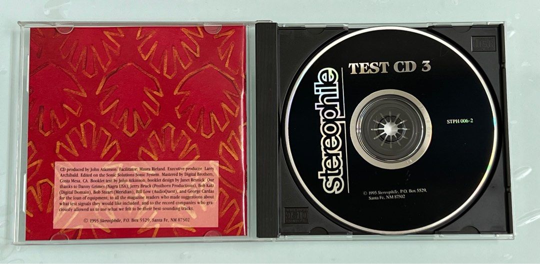 Stereophile Test CD 3, Hobbies & Toys, Music & Media, CDs & DVDs on ...