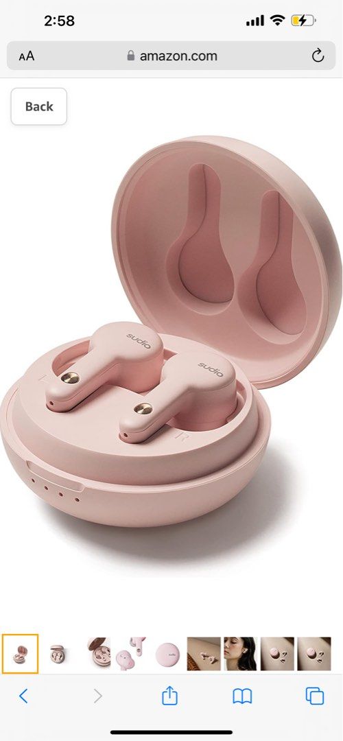 Sudio A2 True Wireless Earbuds with Charging Case, in-Ear Noise ...