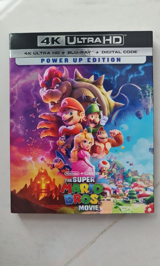 The Super Mario Bros Movie 4K UHD Blu Ray, Hobbies & Toys, Music ...