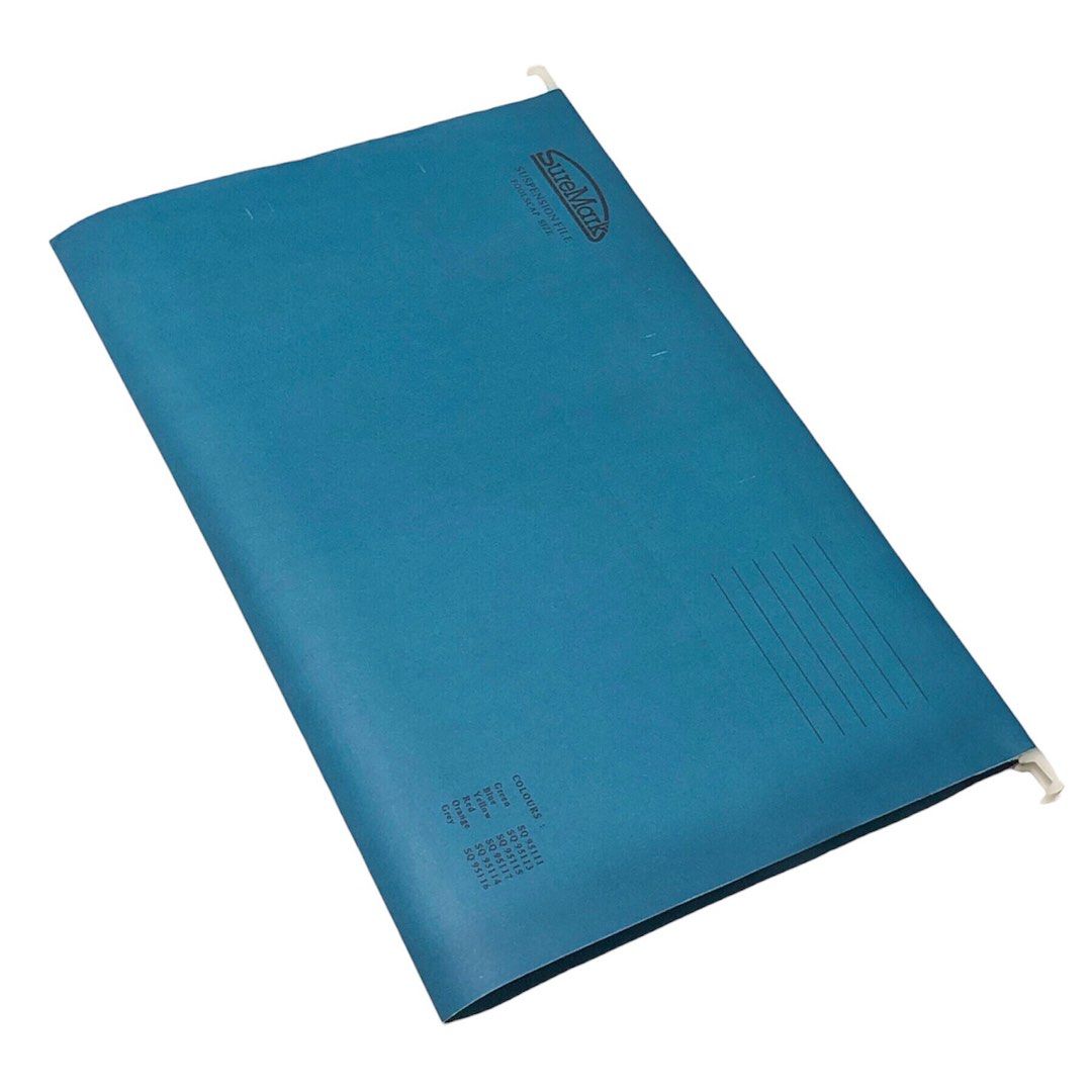 Suremark Blue Suspension Files/Folders/Pockets Foolscap Size, Hobbies ...