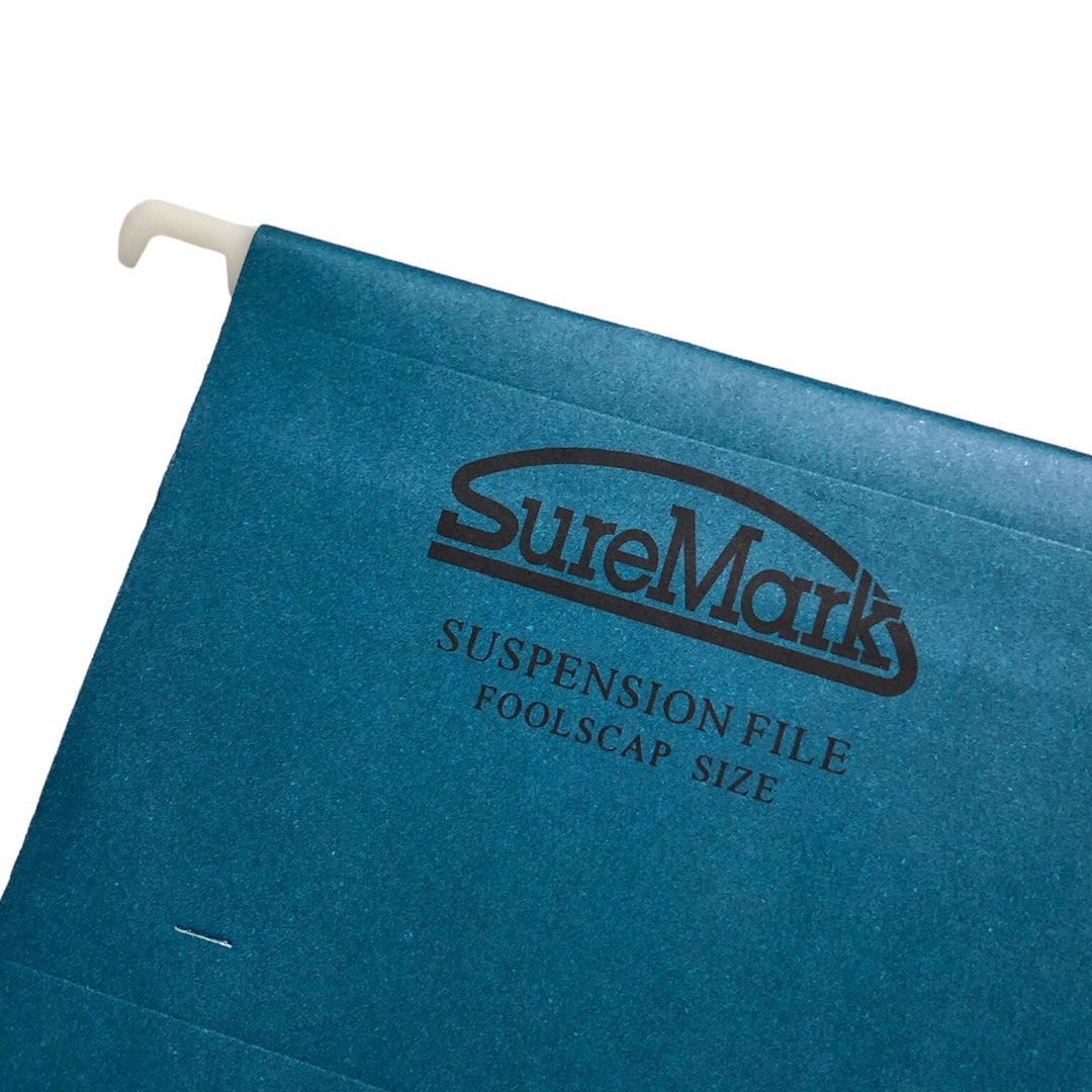 Suremark Blue Suspension Files/Folders/Pockets Foolscap Size, Hobbies ...