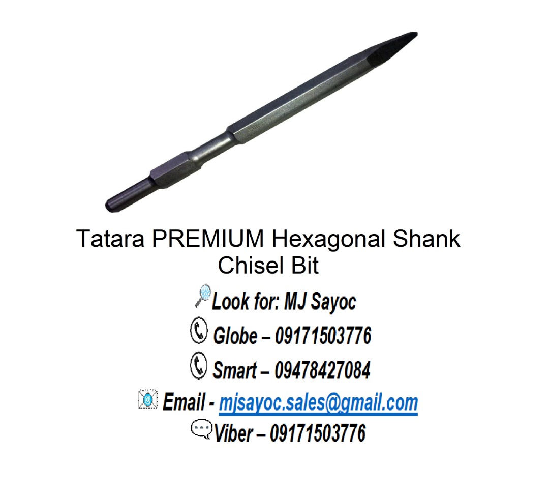 Tatara PREMIUM Hexagonal Shank Chisel Bit, Commercial & Industrial ...