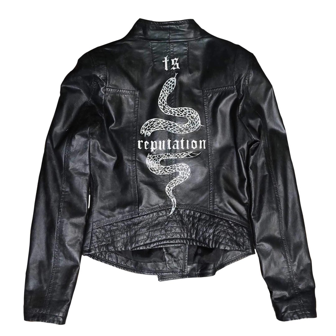 Taylor Swift Reputation Leather Jacket, Women's Fashion, Coats, Jackets ...