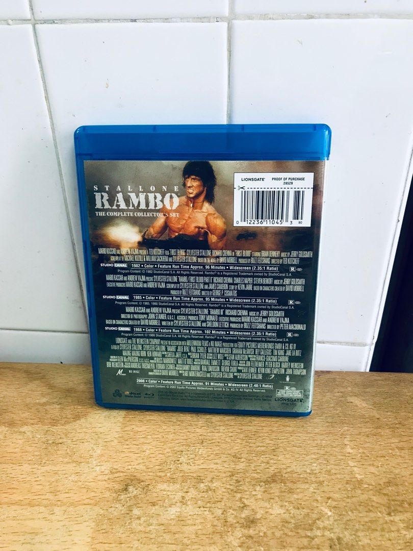 The Rambo Collection- This is the 4-movie collection- Original and ...
