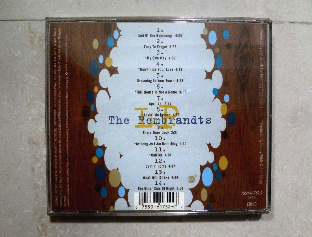The Rembrandts L.P. CD, Hobbies & Toys, Music & Media, CDs & DVDs on ...