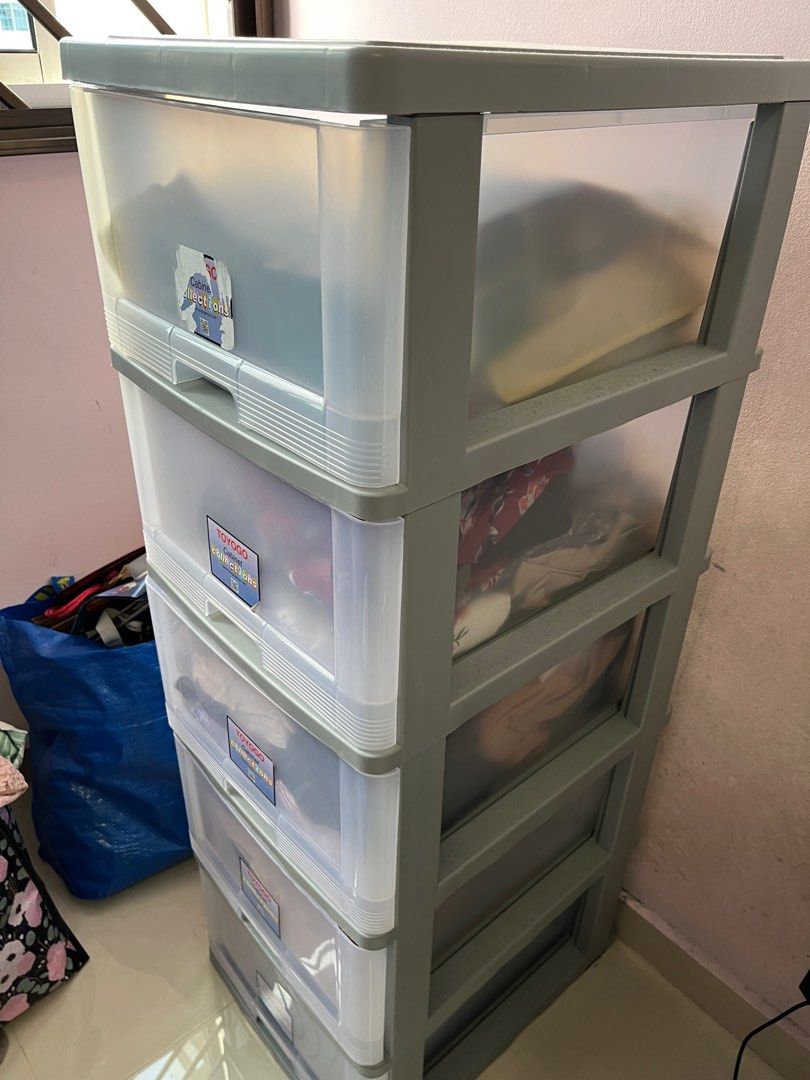 Toyogo 5 Tier Storage Drawers, Furniture & Home Living, Home ...
