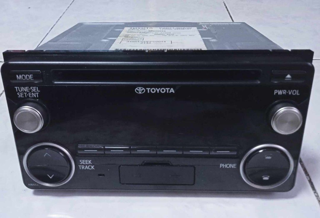 TOYOTA CAR STEREO (ORIGINAL), Car Parts & Accessories, Audio, Video ...