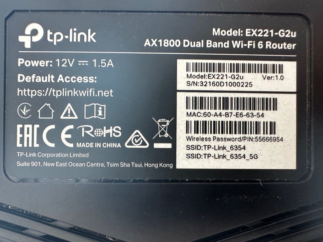 TP-Link Wifi 6 Router AX1800 Dual Band, Computers & Tech, Parts ...