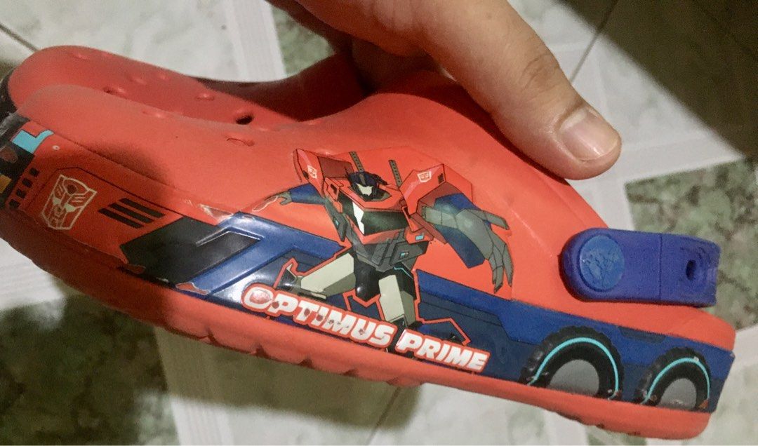 Transformers crocs sandals for boys, Babies & Kids, Babies & Kids ...