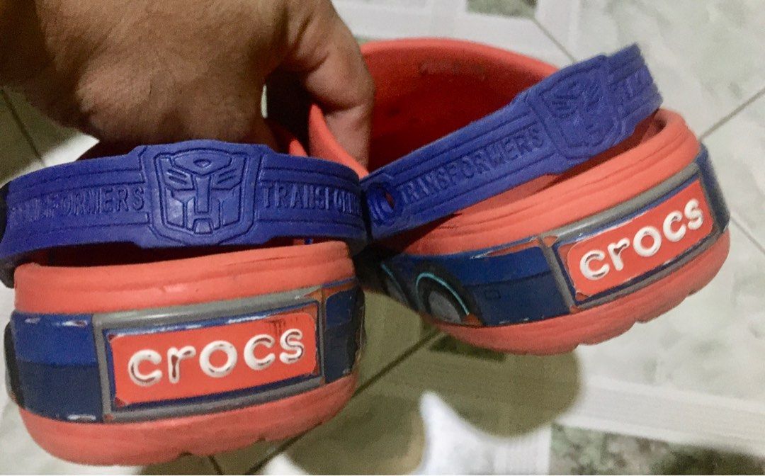 Transformers crocs sandals for boys, Babies & Kids, Babies & Kids ...