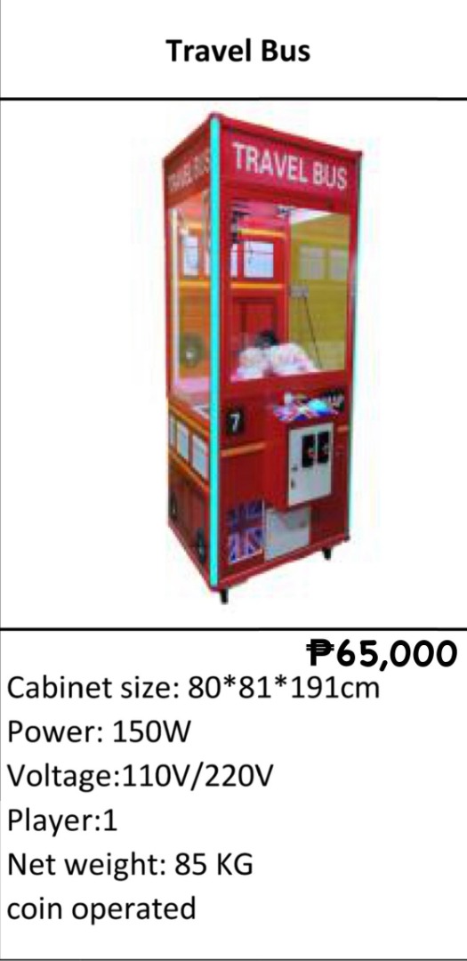 TRAVEL BUS CLAW MACHINE (PREORDER) on Carousell