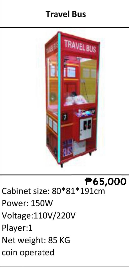 TRAVEL BUS CLAW MACHINE (PREORDER) on Carousell
