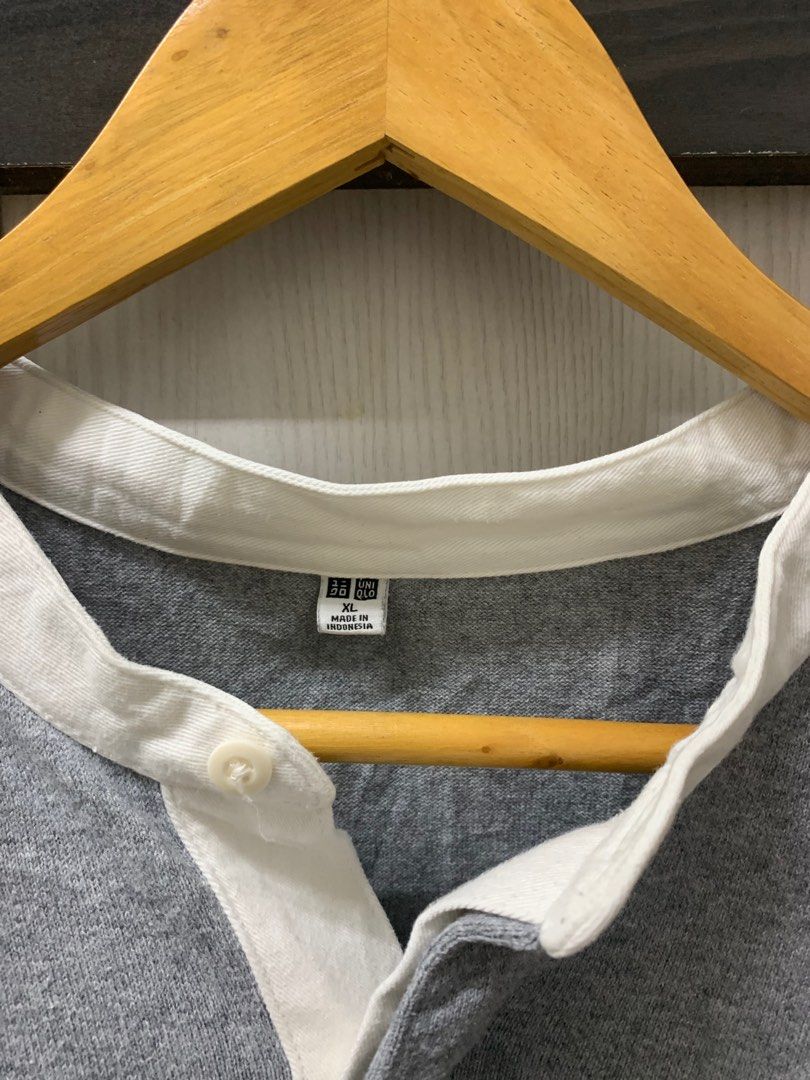 Uniqlo Stand Collar Shirt, Men's Fashion, Tops & Sets, Tshirts & Polo ...