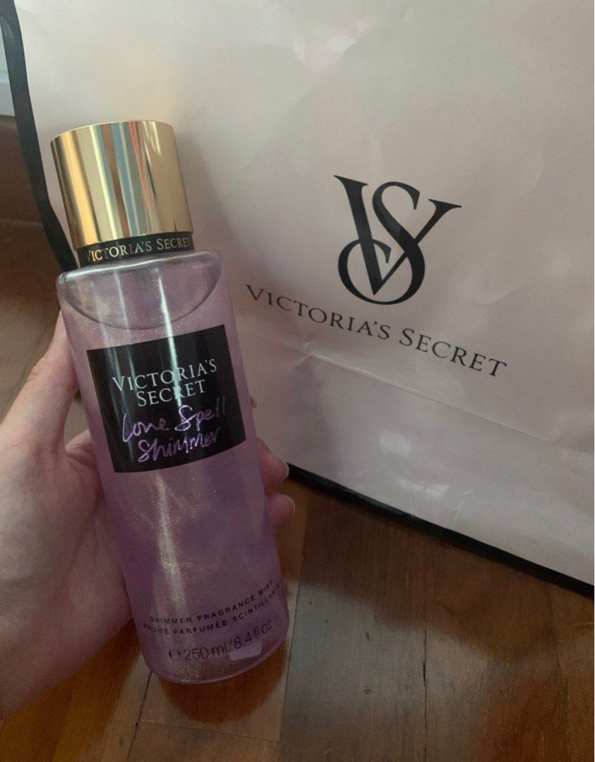 Victoria’s Secret Love Spell Shimmer Fragrance Mist, Beauty & Personal ...