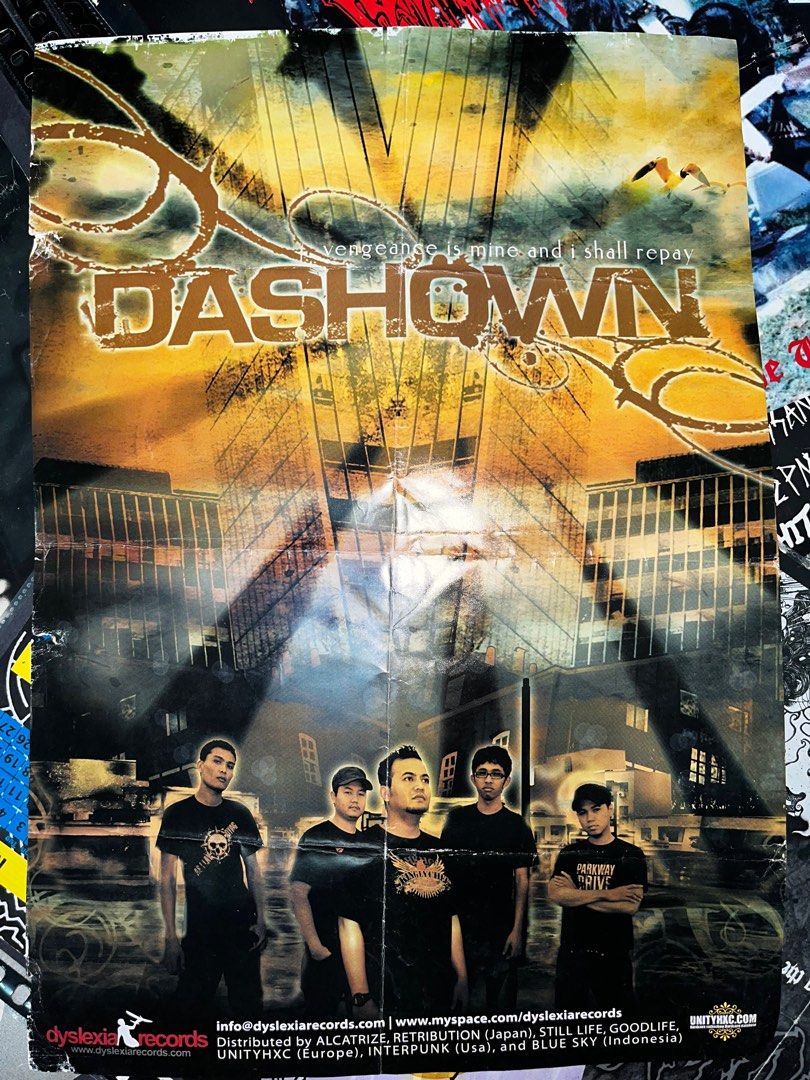 Vintage Poster Band Abhorer,Dashown,Exumer, Furniture & Home Living ...