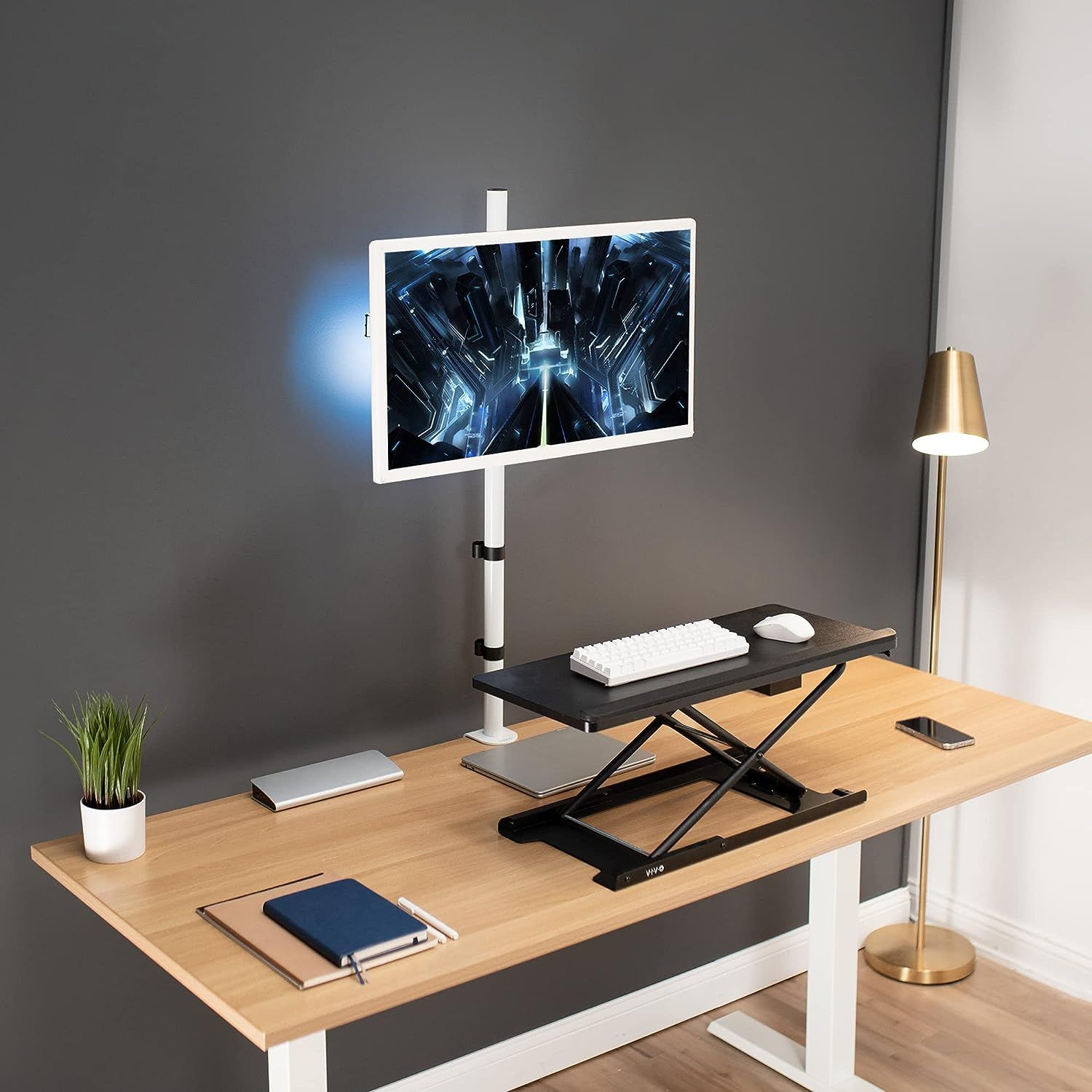 VIVO Extra Tall Single Monitor Desk Mount Stand 39 inch Pole, Features ...