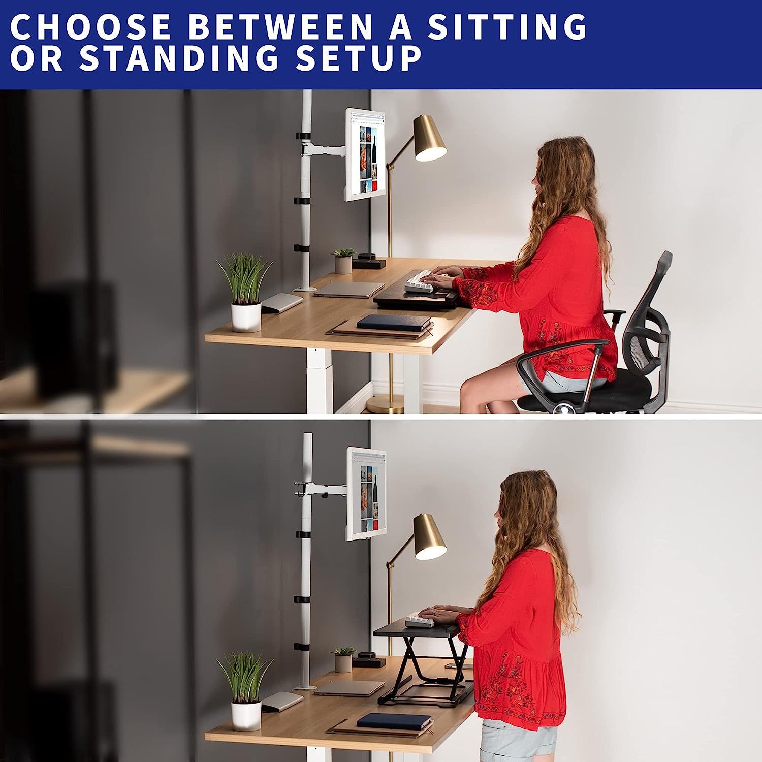 VIVO Extra Tall Single Monitor Desk Mount Stand 39 inch Pole, Features ...