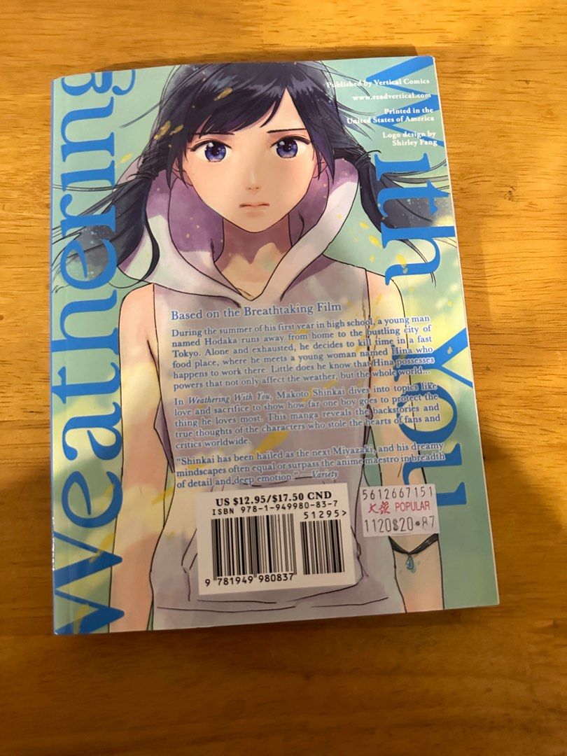 Weathering with You, Hobbies & Toys, Books & Magazines, Comics & Manga ...