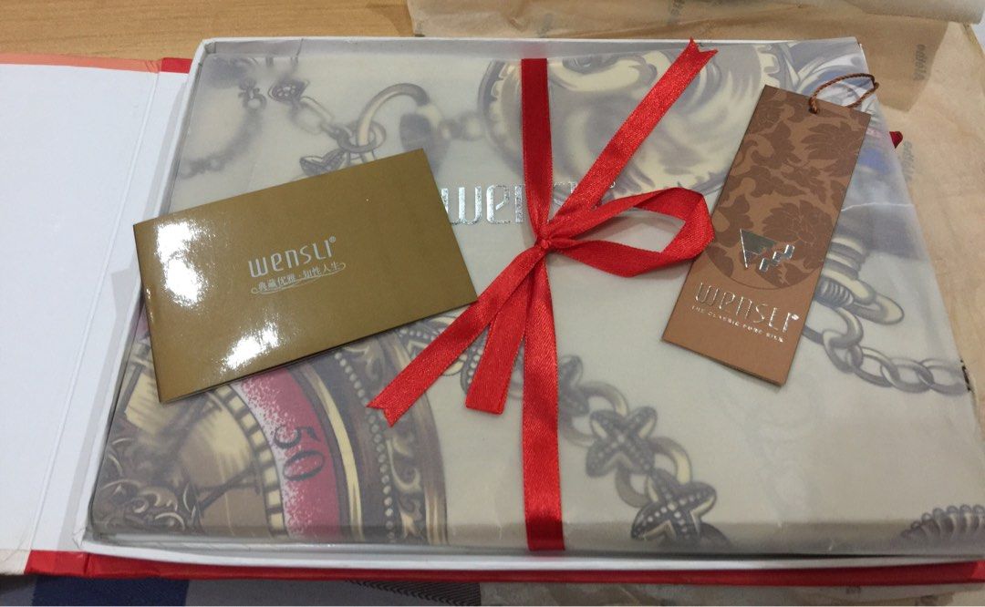 Wensli Chinese Silk Scarf New, Women's Fashion, Watches & Accessories ...