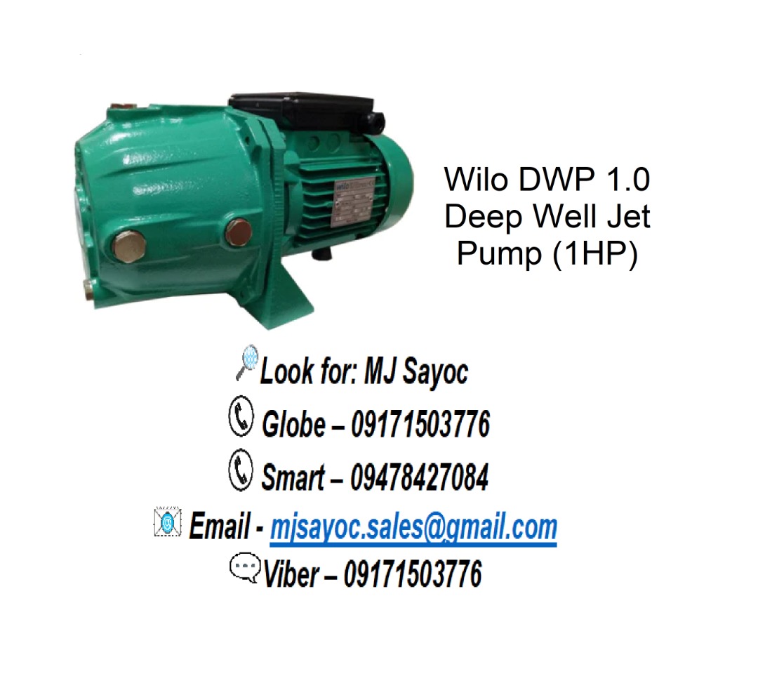 Wilo DWP 1.0 Deep Well Jet Pump (1HP), Commercial & Industrial ...