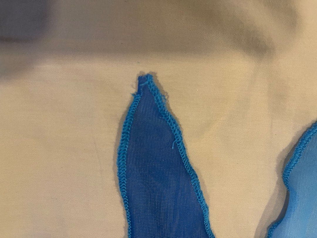 Y2K blue ocean, cropped, mesh top, Women's Fashion, Tops, Longsleeves ...